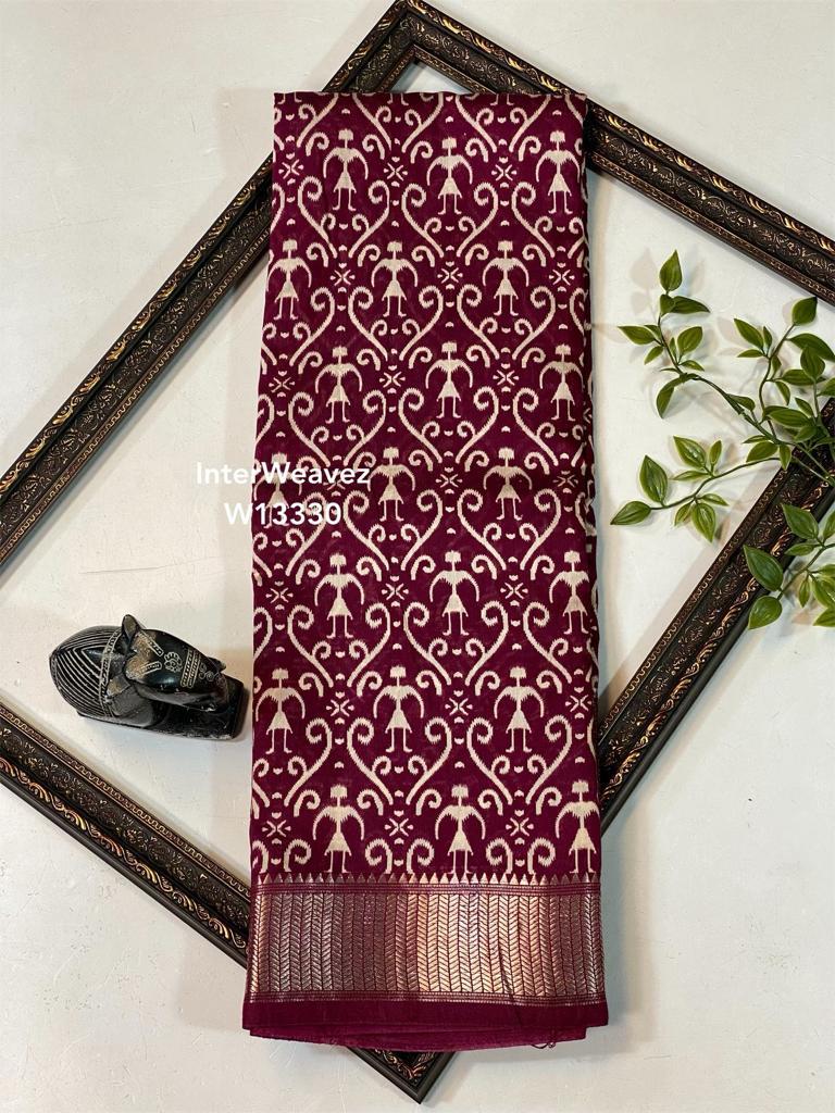 Soft Binny Cotton Saree - Silk Bazaar